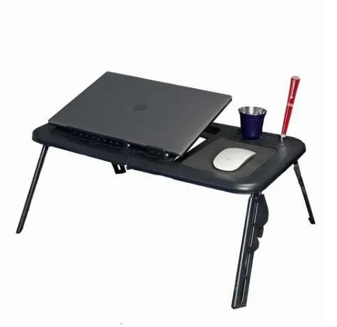 Mesa Notebook Ajustável Home Office c/ Cooler Envio Rápido - Tomate ...