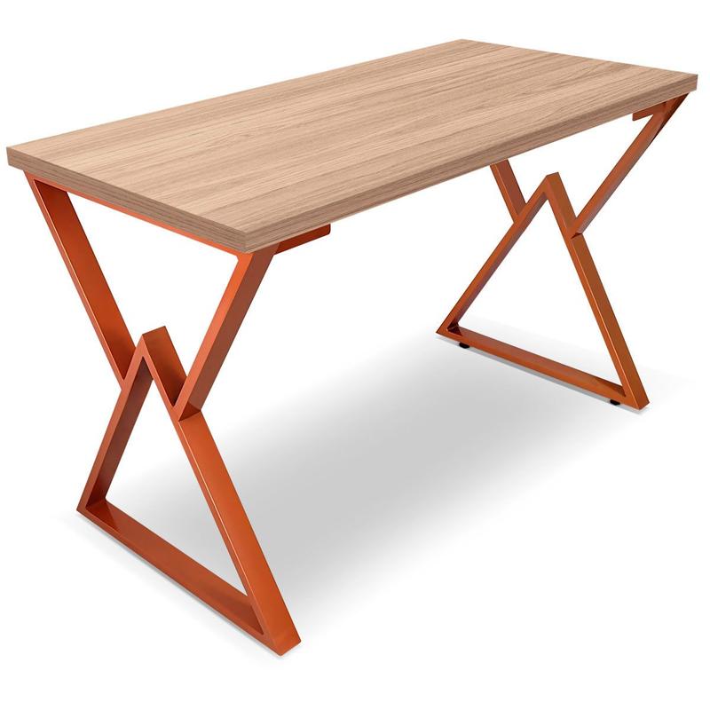 Mesa P/ Escritório Jantar Gamer Omega 1,20x0,60 Em Aço Tampo Em Madeira ...