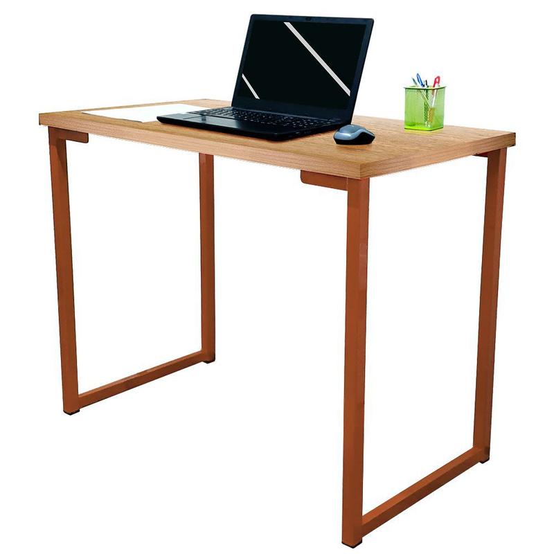 Mesa para Escritório Escrivaninha Estilo Industrial Mdf 100cm Ny Cobre ...