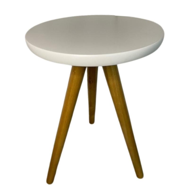 Mesa Pequena Centro Ou Canto 36X50 Cm Branca - Tornoarte - Mesa de ...