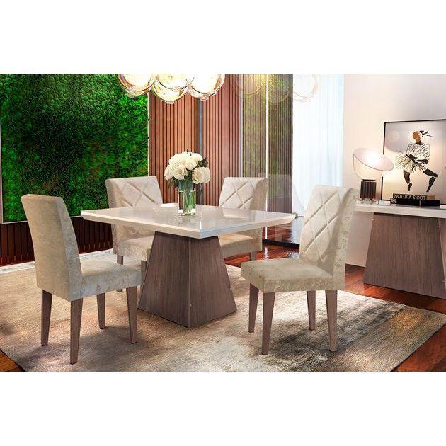 Mesa Rufato Luna Vd Reto 120+4 Cad Berlim Café-Animali Chocolate ...