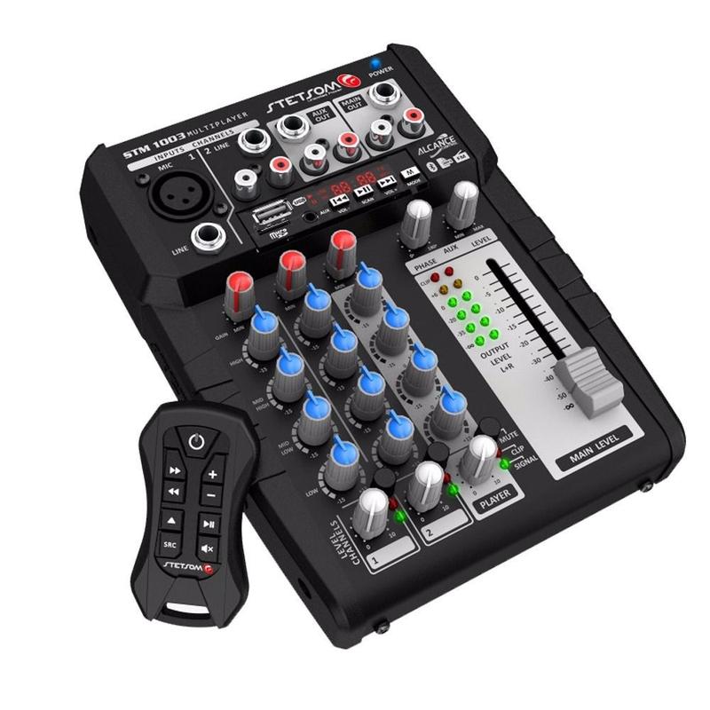 Mesa Som Stetsom 3 Canais 12v STM1003 - Mesa de Som / Mixer - Magazine ...