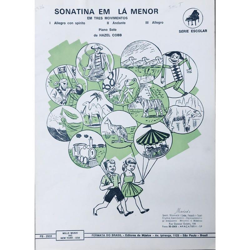 Método Partitura Piano - SONATINA EM LÁ A MENOR - TRÊS MOVIMENTOS ...