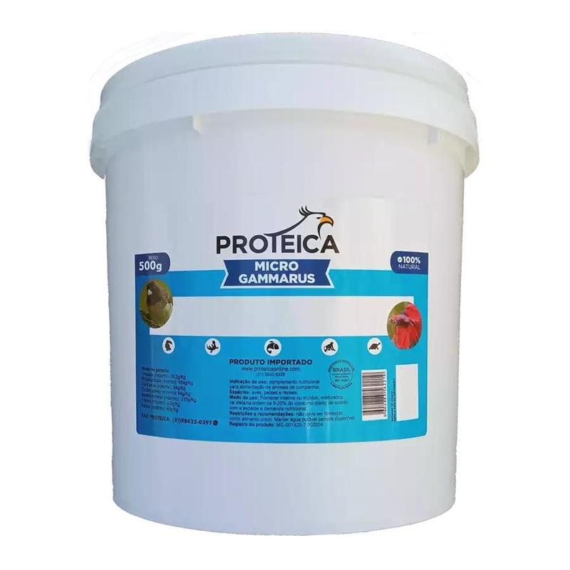 Micro Gammarus Camarão Desidratado Proteína 500g - Proteica - Massa ...