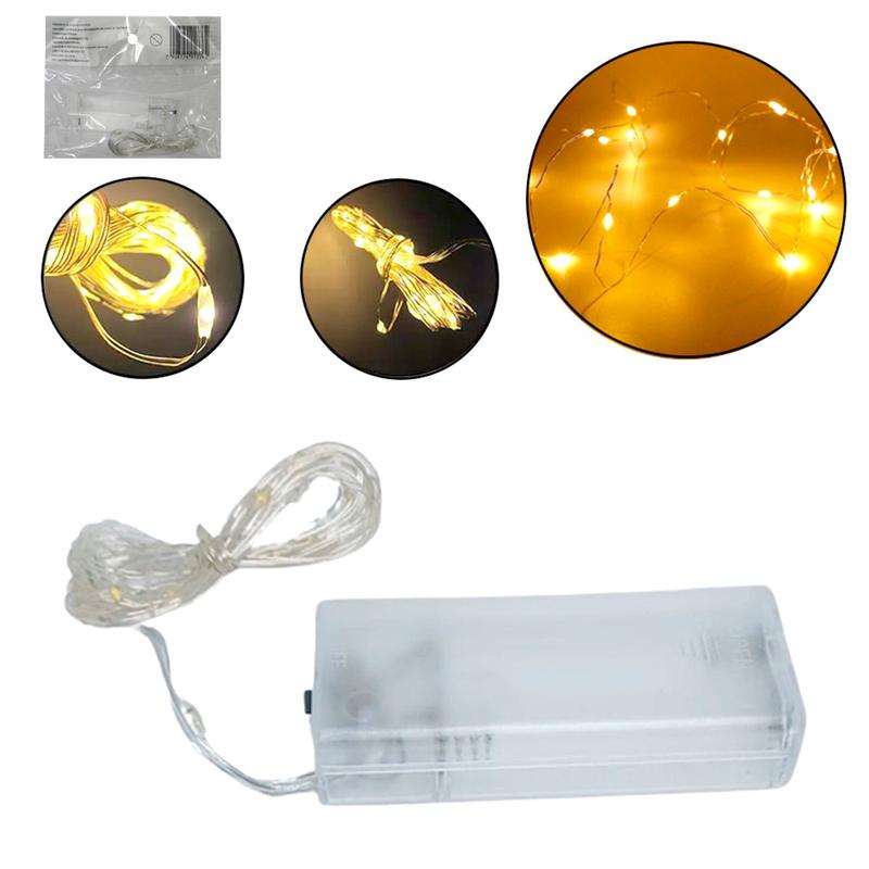 Micro Led Decorativo Com 20 Lâmpadas 2M 2 Pilhas AA - INTERPONTE ...
