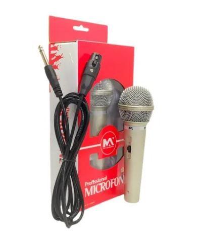 Microfone com Cabo 3 metros Profissional - MaxMidia - Microfone ...