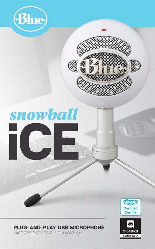 Microfone condensador usb blue snowball ice - branco - Microfone ...