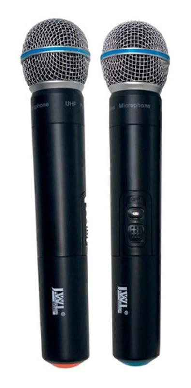 Microfone Duplo S Fio Jwl U585 Para Igrejas E Bandas - Microfone ...