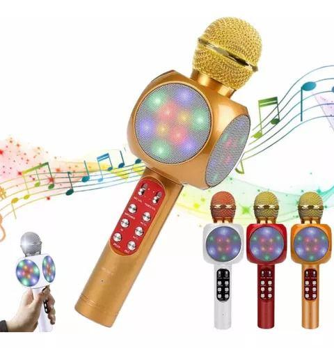 Microfone Karaoke Bluetooth Sem Fio LED: Sua Voz, seu Espetáculo ...