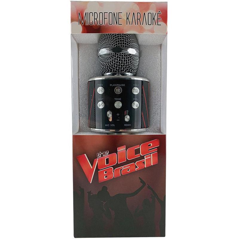 Microfone Karaokê The Voice WS-858 - CKS Toys - Microfone Dinâmico ...