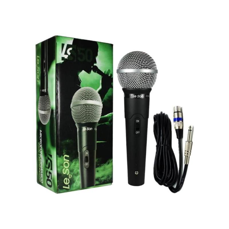 Microfone le son ls-50 unidirecional e cardioide preto - LESON ...