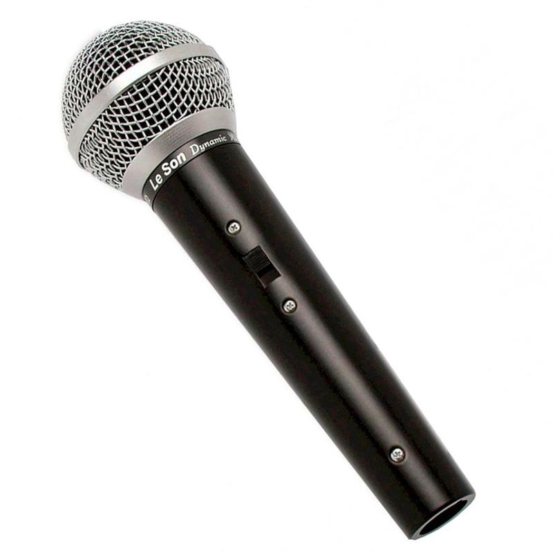 Microfone LS-50 Leson Met&aacutelico Cardioide Cabo 5M Chave ON/ OFF ...