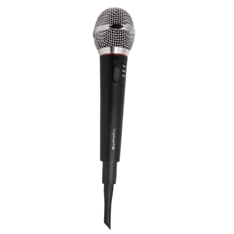 Microfone Profissional 2 em1 Fio 2.5M Sem Fio e Com Fio - Tomate ...