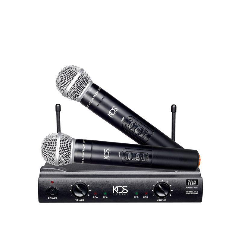Microfone s/ Fio Kadosh Kds-W382 Duplo (Anatel) - Microfone Dinâmico ...
