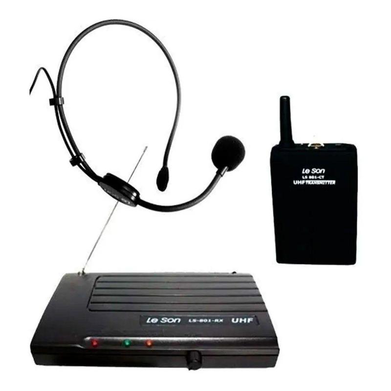 Microfone Sem Fio Preto Ls901 Hd 750 Sf - LESON - Microfone Dinâmico ...