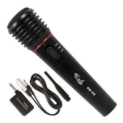 Microfone Sem Fio Proficional Wireless Com Receptor wm-308 funciona com ...