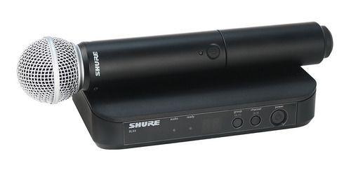 Microfone Shure Sem Fio Blx24/pg58 Cardióide Original Nfe - Microfone Dinâmico - Magazine Luiza