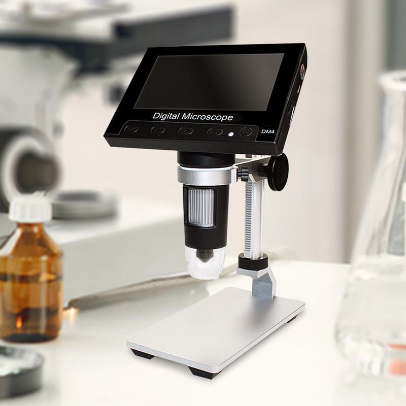 Microscópio Portátil LED 1000x USB Vedo Com Tela HD 4.3 Digital ...