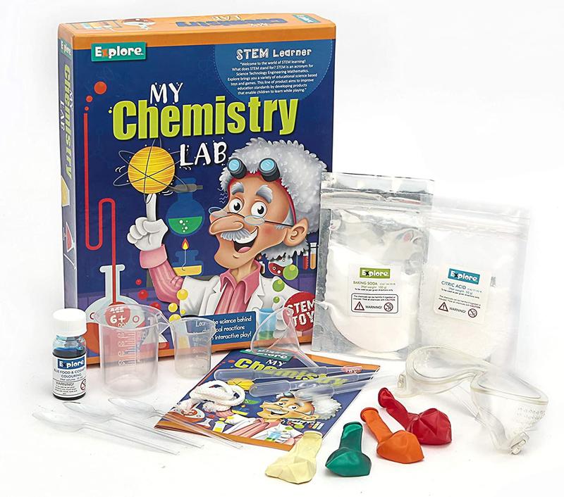 Mighty Mojo Explore STEM Learner My Chemistry Lab DIY Kit - Livros de ...