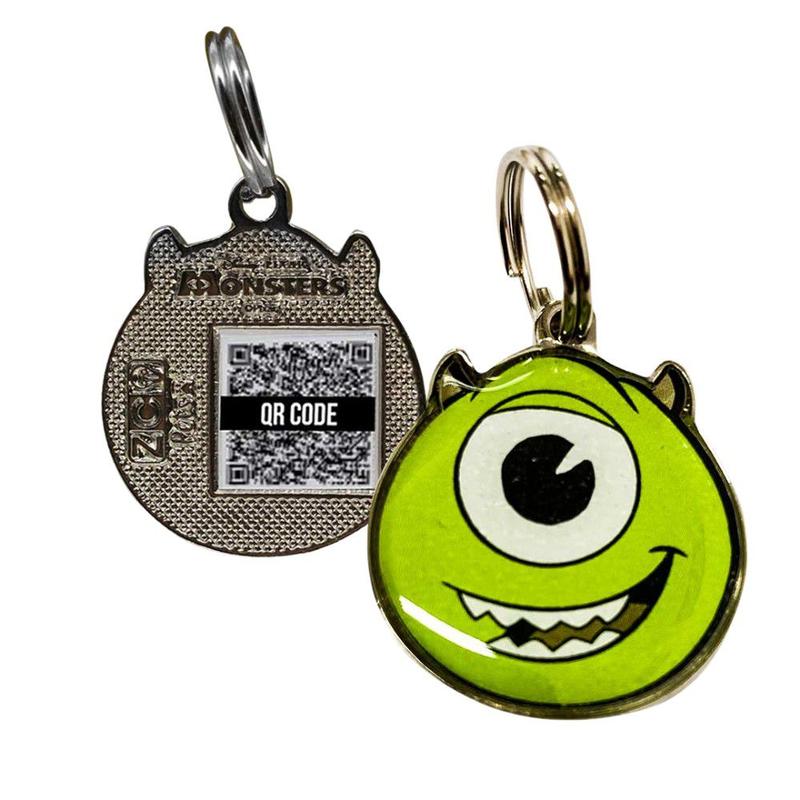 Mike PetCode Pingente De Identificação De Metal Para Coleira C/ QR Code ...