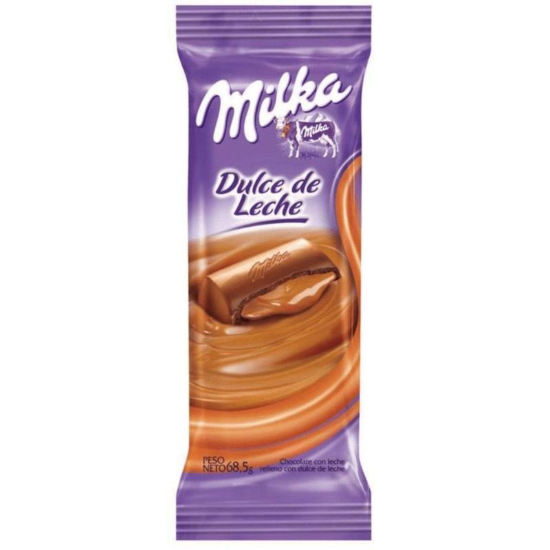 Milka Tablete ao Leite com Recheio de Doce de Leite 67,5g - Chocolate ...