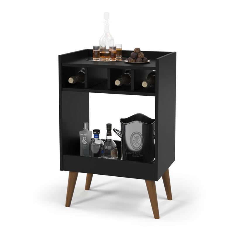 Mini Aparador Bar Para 4 Garrafas Luxo Royal - LH Móveis - Aparador ...