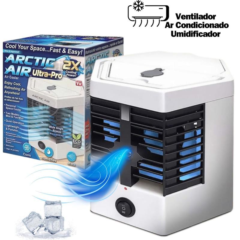 Mini Ar Condicionado Portátil Climatizador Circulador de Ar 3 Em 1 Mesa ...