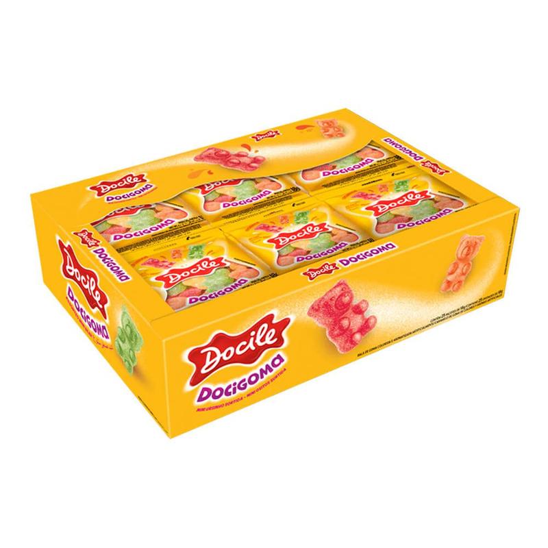 Mini Bala de Goma Docigoma Ursinhos Sortida 18g c/25 - Docile - Balas ...