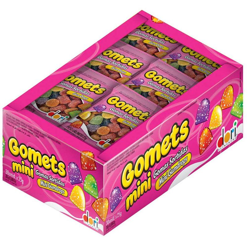 Mini Bala de Goma Gomets 20g c/30 - Dori - Balas - Magazine Luiza