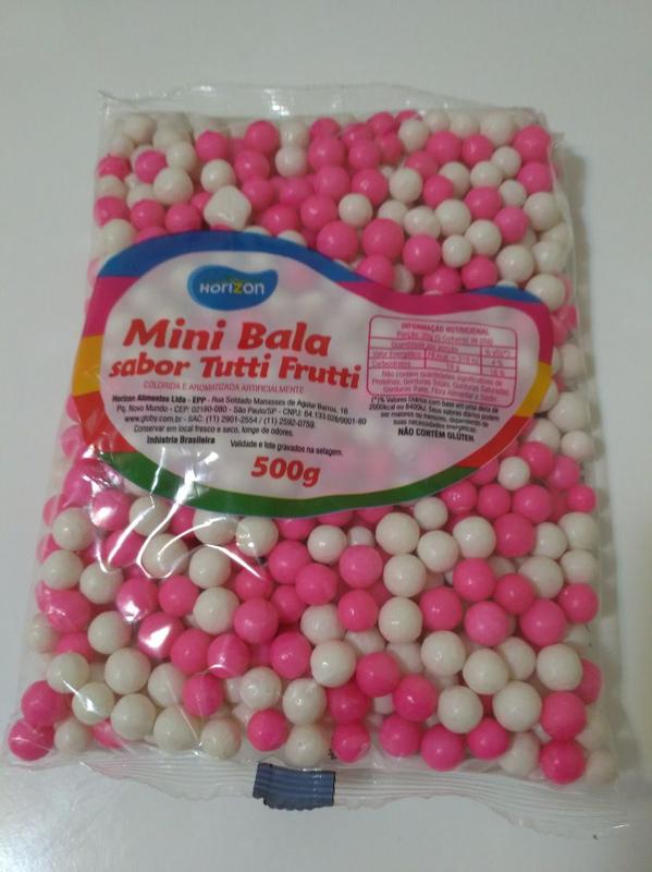 Mini Bala Tutti Frutti c/500g - Horizon - Balas - Magazine Luiza