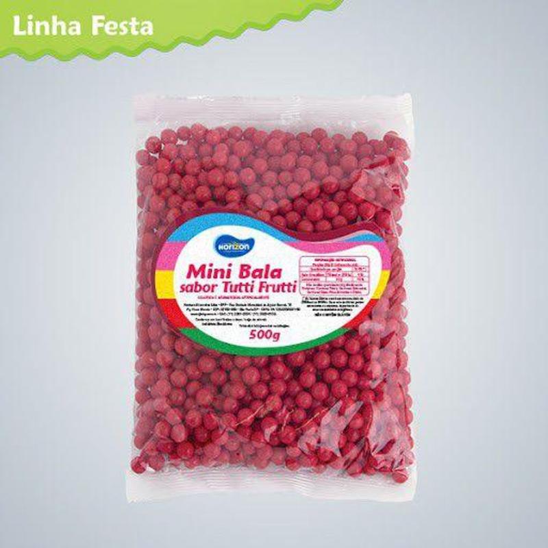 Mini bala tutti frutti c/500g. - Horizon - Balas - Magazine Luiza