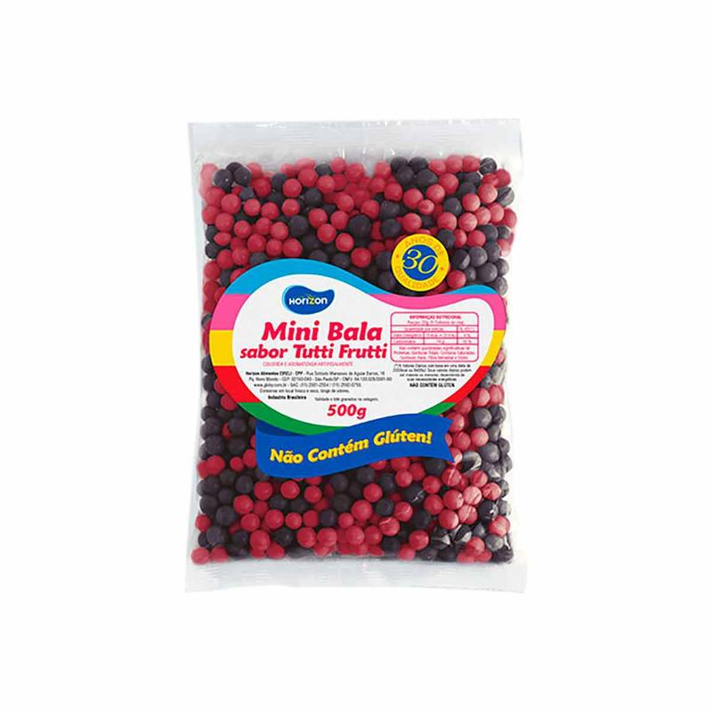 Mini Bala Tutti Frutti Colorida Horizon 500g 1und - Balas - Magazine Luiza