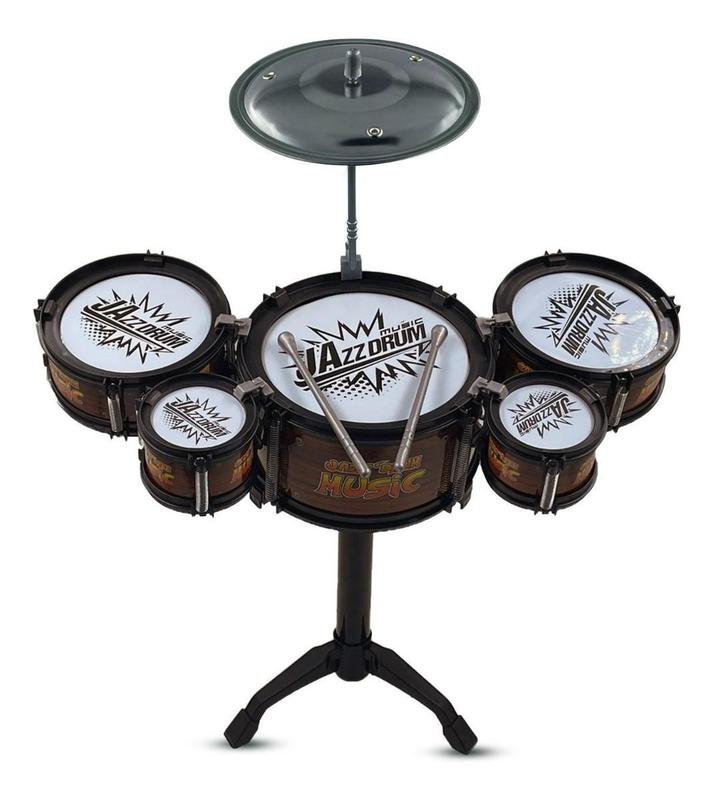 Mini Bateria Musical Infantil De Brinquedo Criança Baqueta - Futuro ...