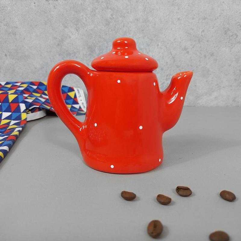 Mini Bule 200 ml Vermelho Poá - Ordalha - Bules - Magazine Luiza