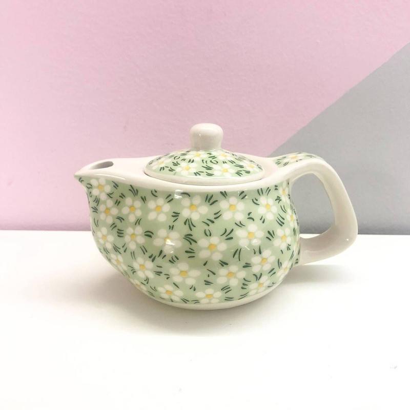 Mini Bule de Chá com Infusor Leiteira de mesa Decorada Cerâmica - Hello ...