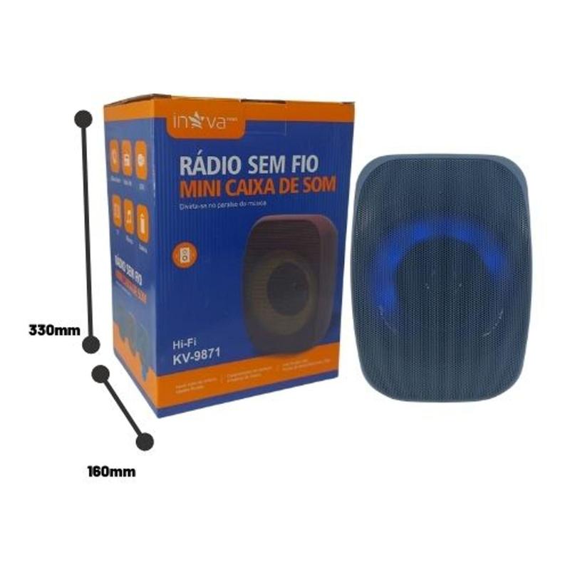 mini caixa de som bluetooth inova radio sem fio - Caixa de Som ...