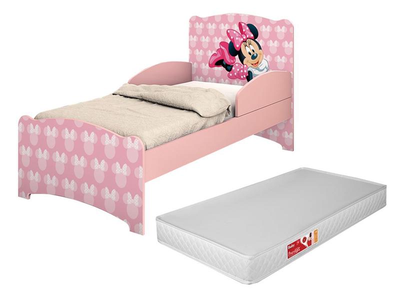 Mini cama nuvem Minnie Rosa Com Colchão - Móveis Bela - Cama Infantil ...