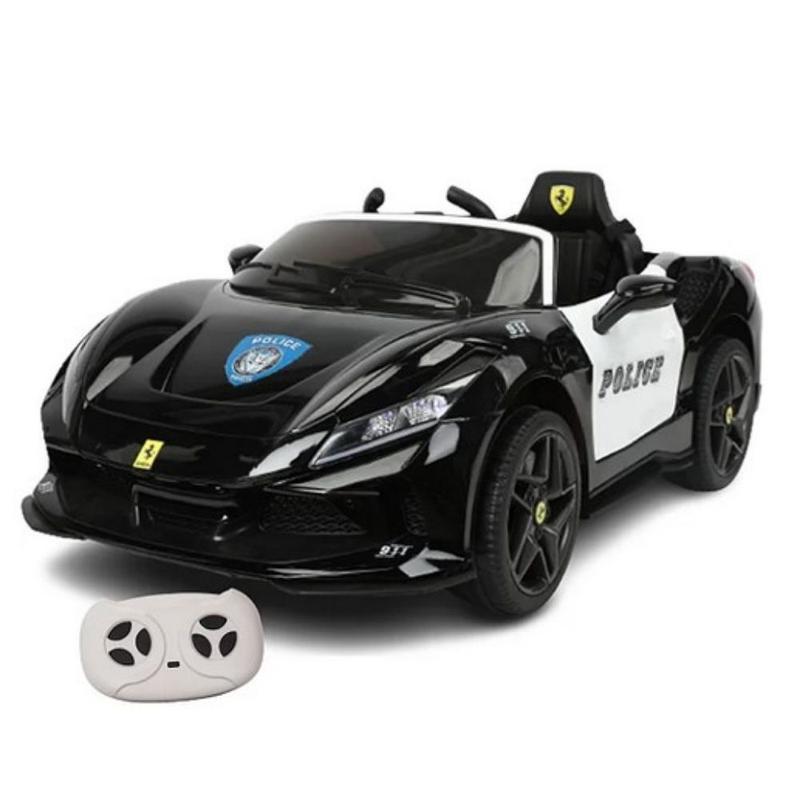 Mini Carro Elétrico Infantil Polícia 12v Bang Toys com Controle Remoto ...