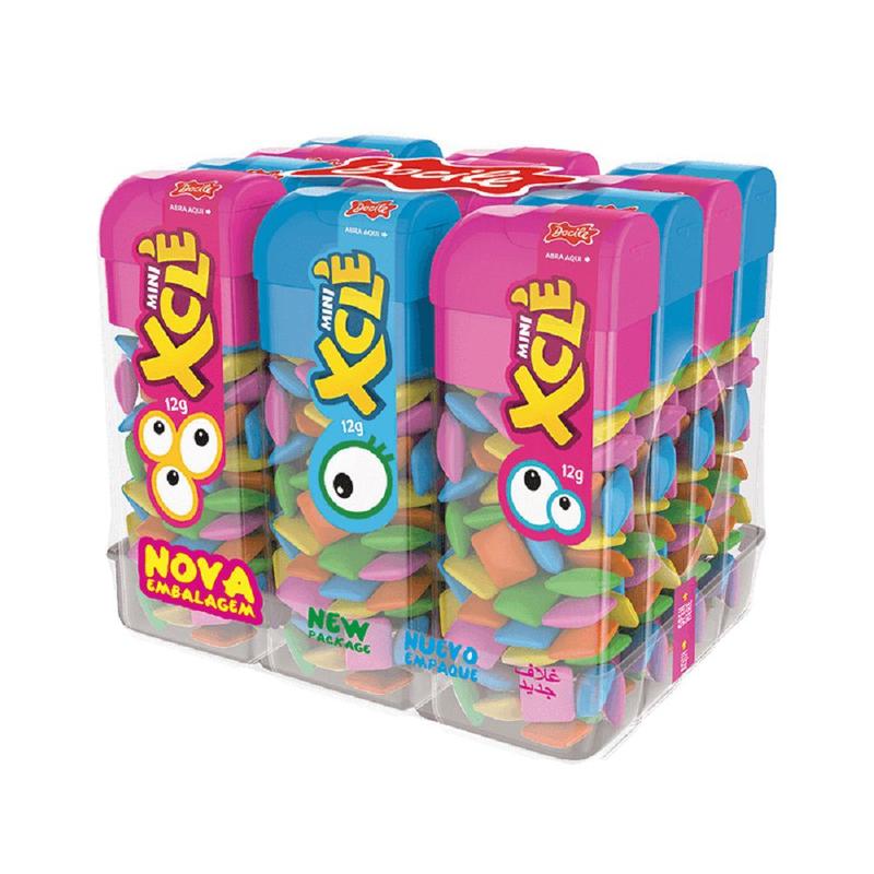 Mini Chicles Em Pote Tutti-frutti 12X12g 1 PT Docile - Balas - Magazine ...