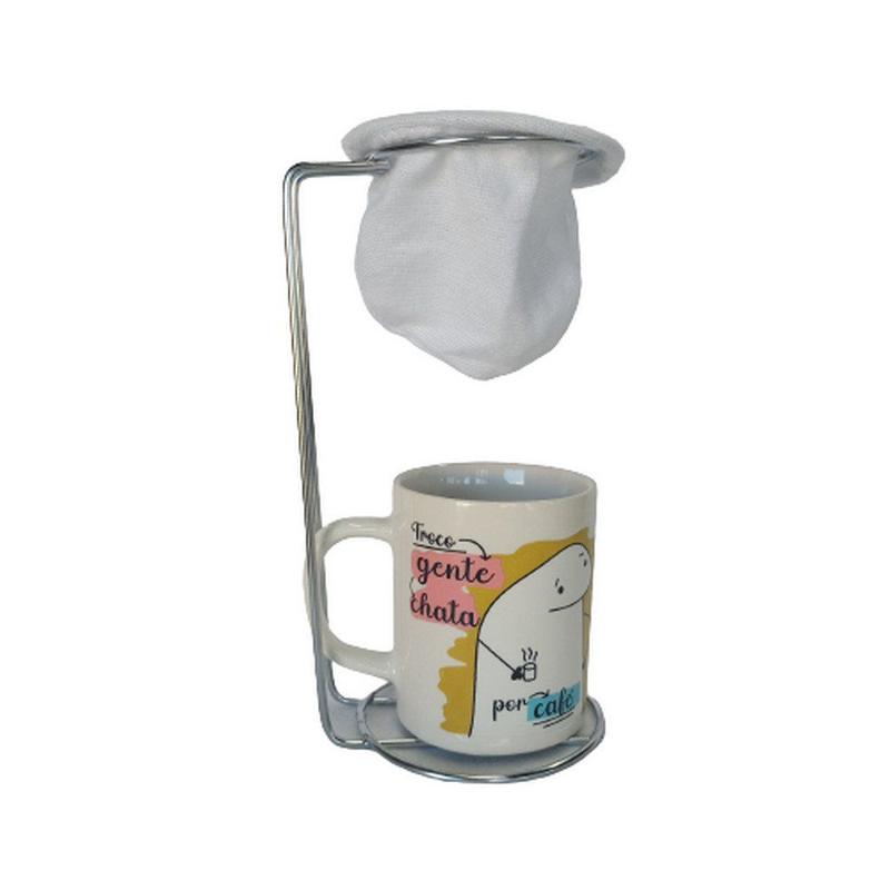 Mini Coador de Cafe Individual - Gente Chata - Simas - Coador / Suporte ...