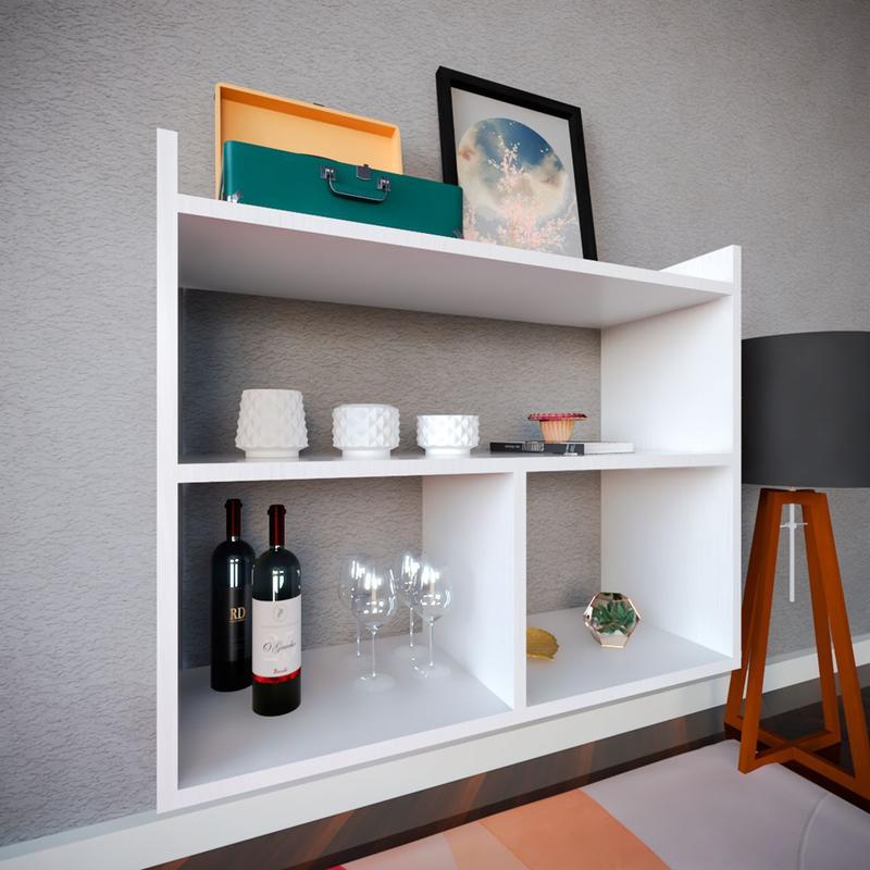 Mini Comoda Suspensa Decorativa Com Nichos Sala E Quarato - Decoraset ...