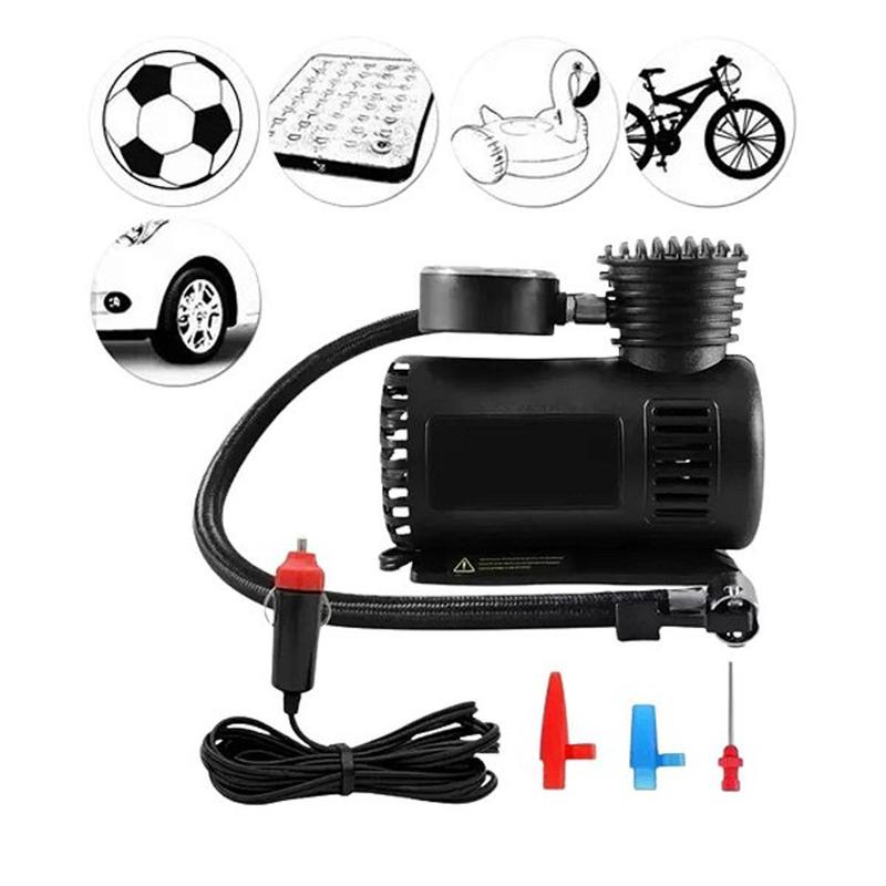 Mini Compressor De Ar 300psi 12v Pneu Carro Moto Bicicleta - NA - Mini ...