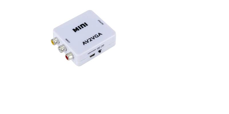 Mini Conversor AV2VGA De Ótima Qualidade - Converter - Adaptadores ...