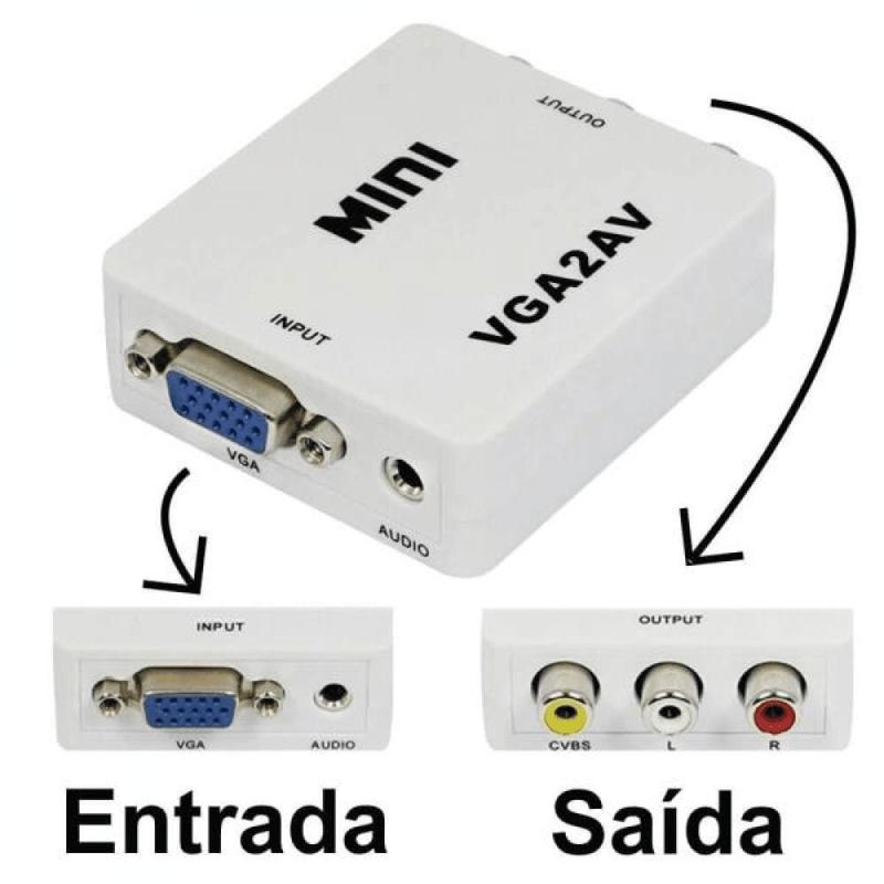 Mini Conversor Vga P/ Av 1080p - Vga2av - Mxt - Acessórios e ...