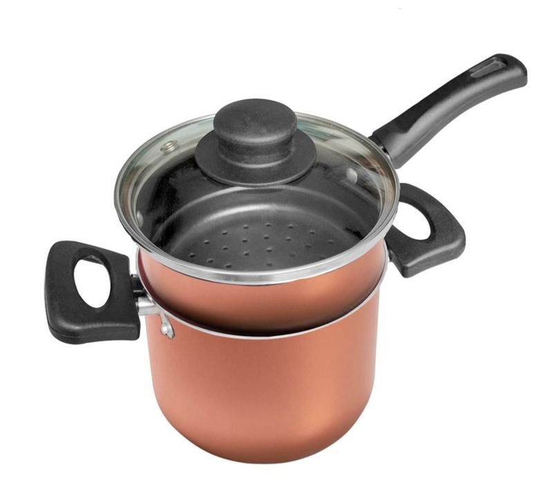 Mini Cuscuzeira Antiaderente 12cm Terracota 1,75L - Nigro - Cuscuzeira ...