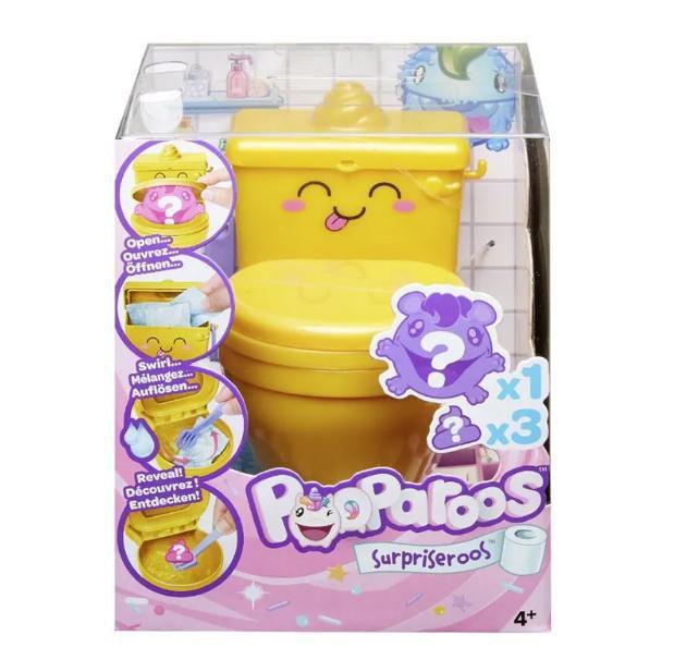 Mini Figura Surpresa Pooparoos Toilet Amarelo Mattel - Colecionáveis ...
