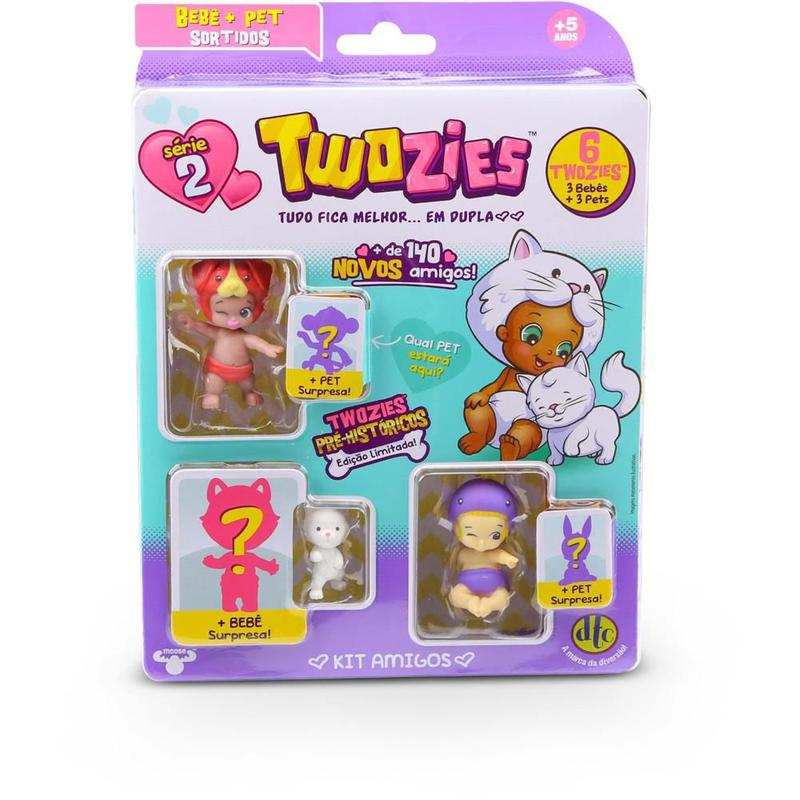 Mini Figuras Twozies 6 Figuras Friends - Dtc - Colecionáveis Infantil ...