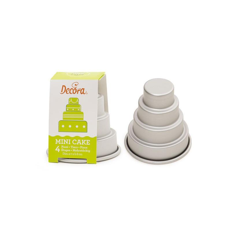 Mini Formas para Bolo 4 Andares - Decora - Forma / Assadeira de Bolo ...