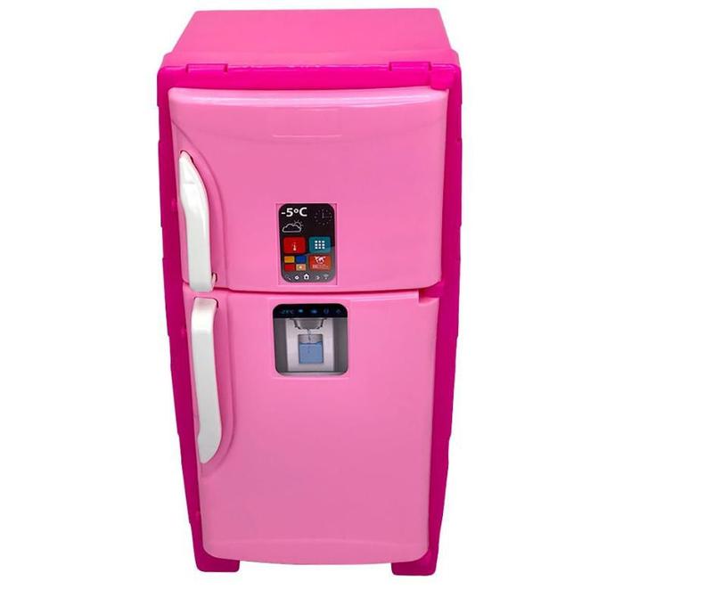 Mini Freezer de Brinquedo com Formas de Gelo, Gaveteiros e Prateleiras ...