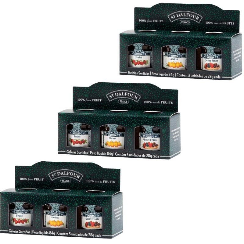 Mini Geléia Francesa St Dalfour Importada 84g (3 Unidades) - Geleia ...